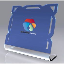 targa in plexiglass BENT5 piegata personalizzazione inclusa
